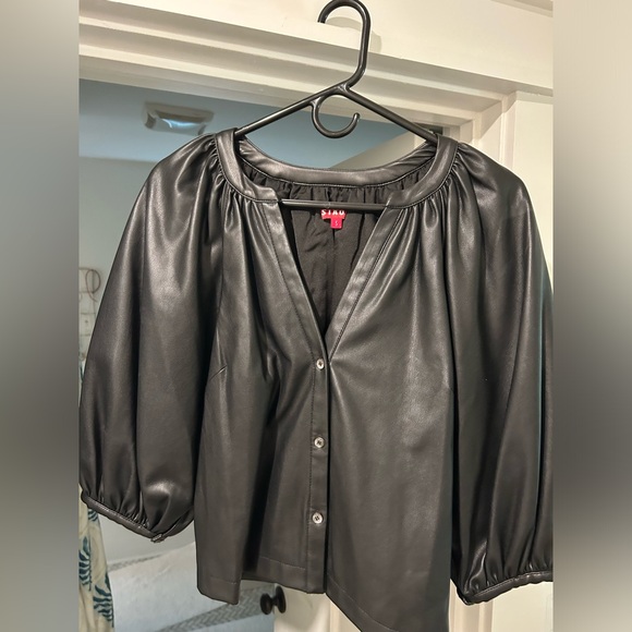 STAUD | Tops | Staud Dill Top In Vegan Leather | Poshmark